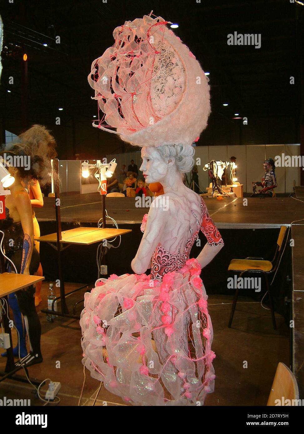 Exhibitions of body art, hairdressing and fashion Stock Photo - Alamy