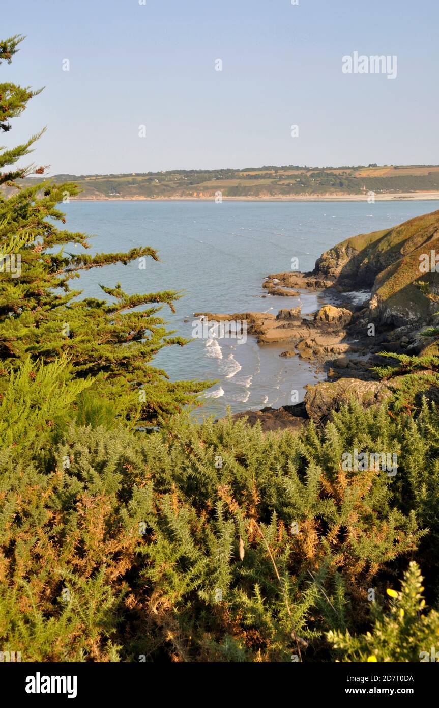 The Brittany coast in Hillion Stock Photo - Alamy