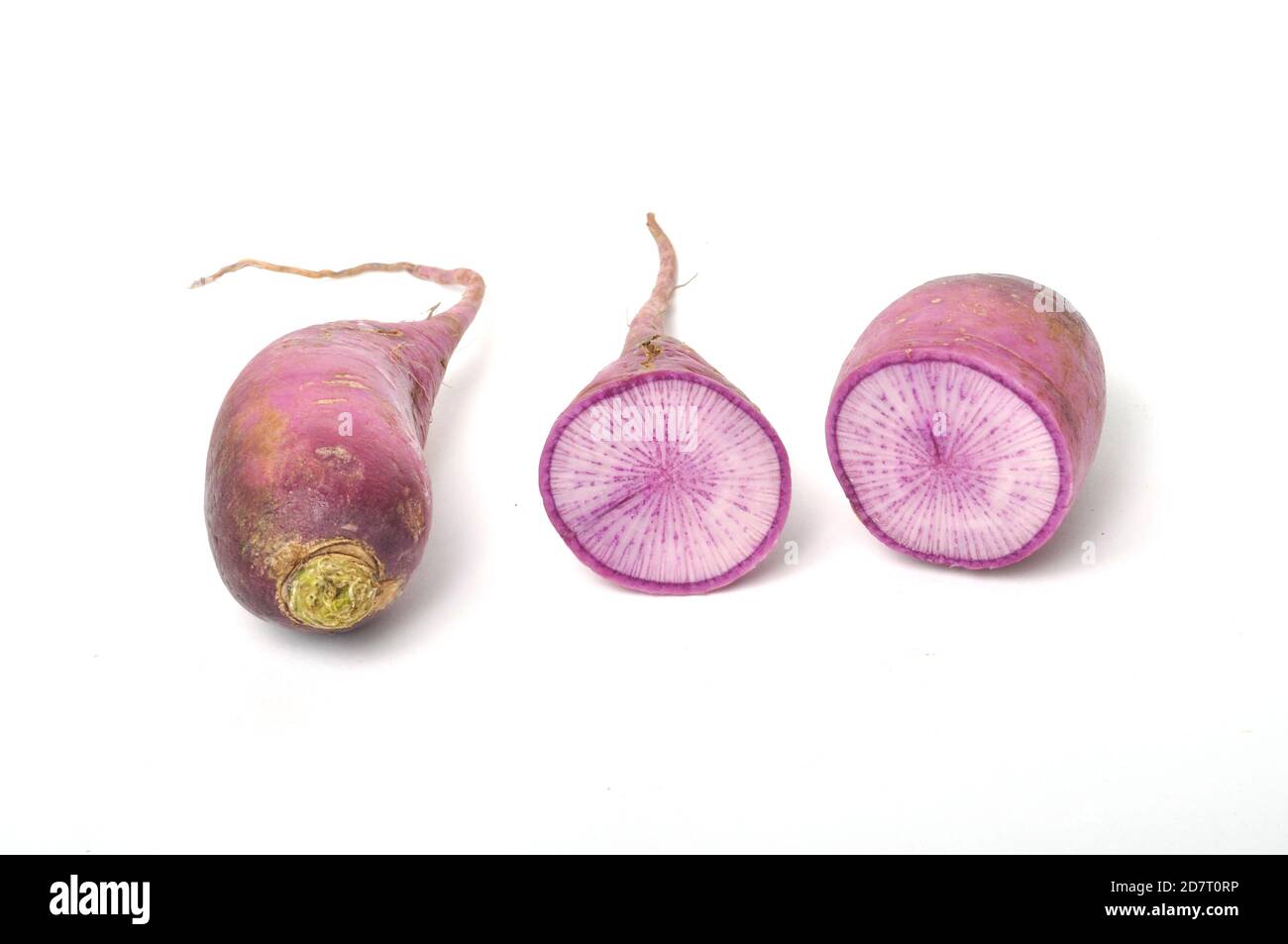 Purple radish on a white background Stock Photo - Alamy