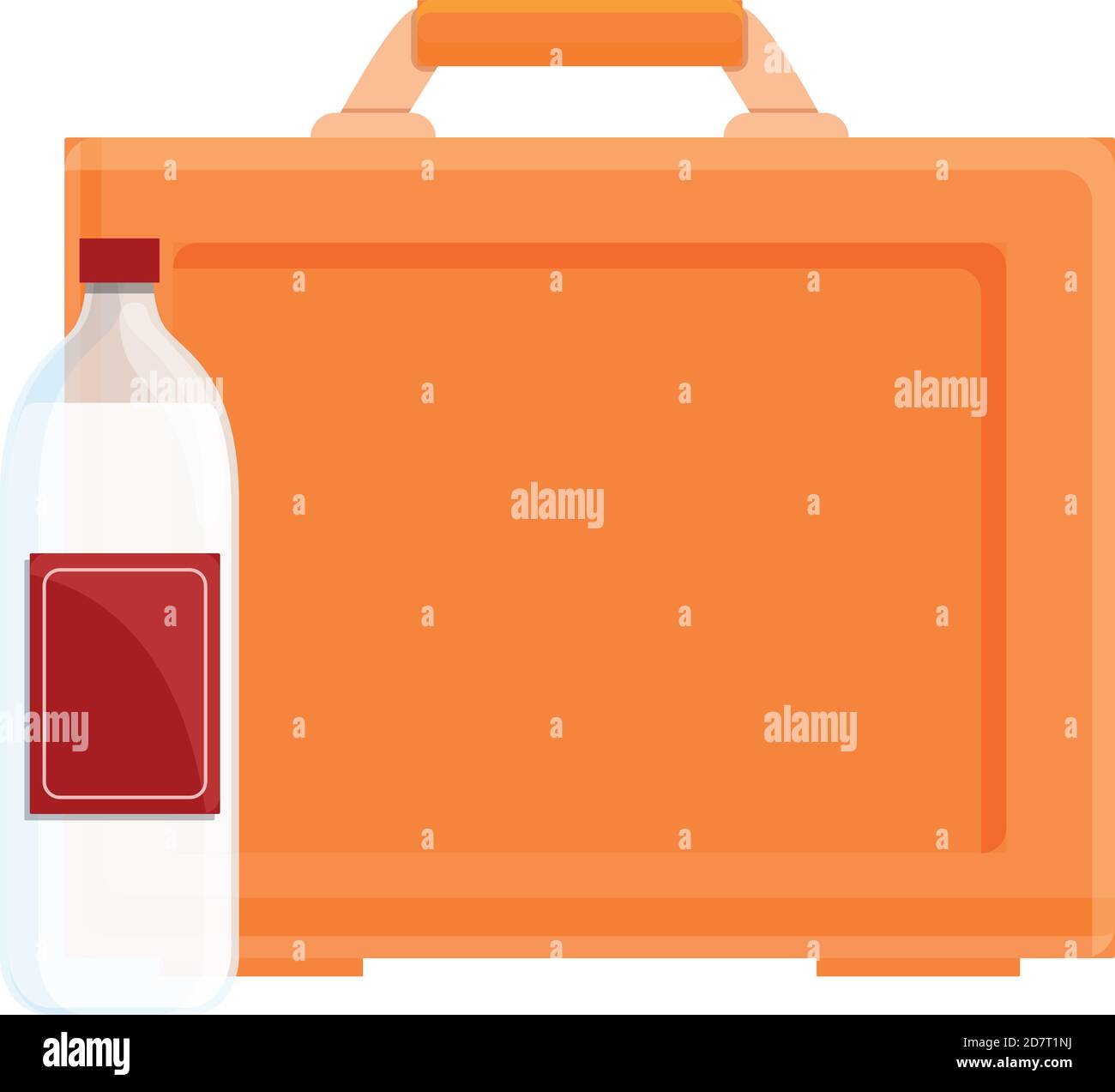 Soda drink lunch box icon. Cartoon of soda drink lunch box vector icon ...
