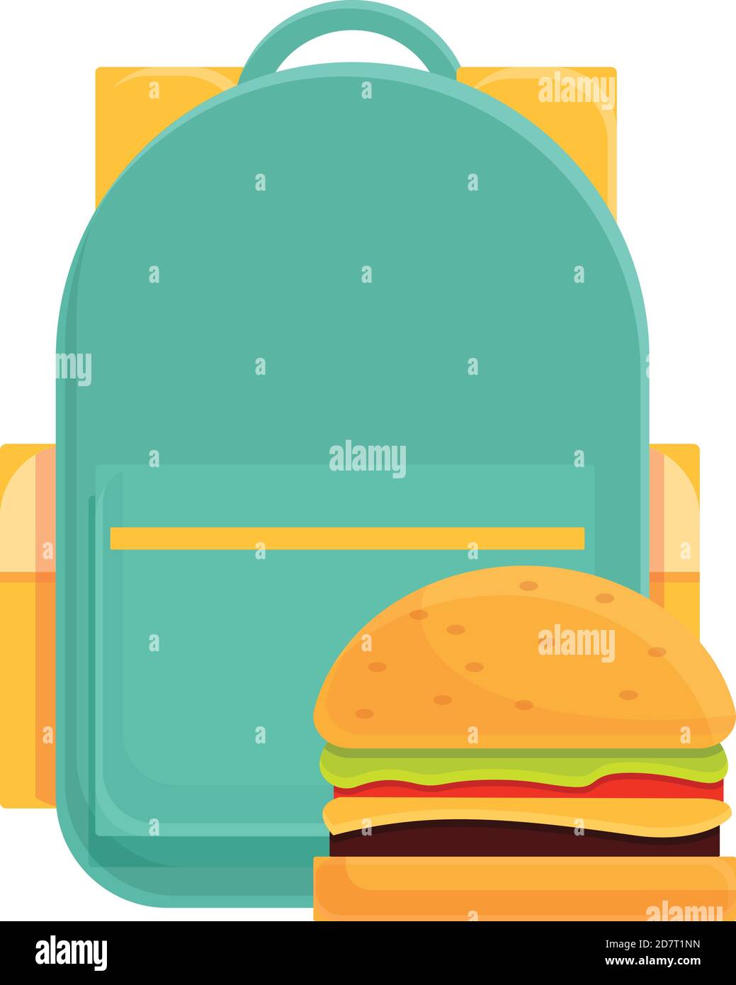 Student lunch icon. Cartoon of student lunch vector icon for web design ...