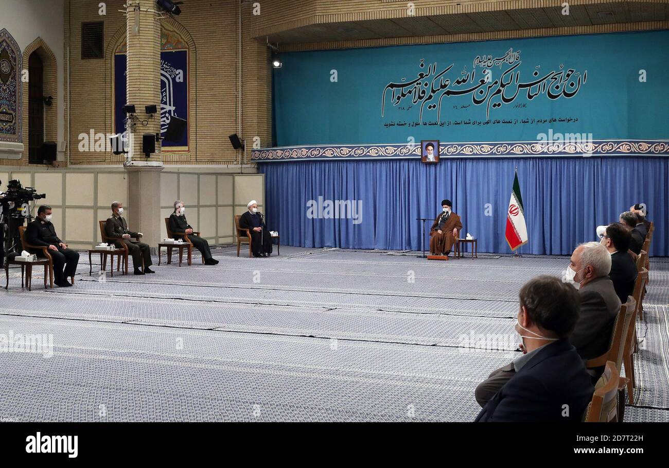 Tehran, Iran. 24th Oct, 2020. A handout picture made available by the ...