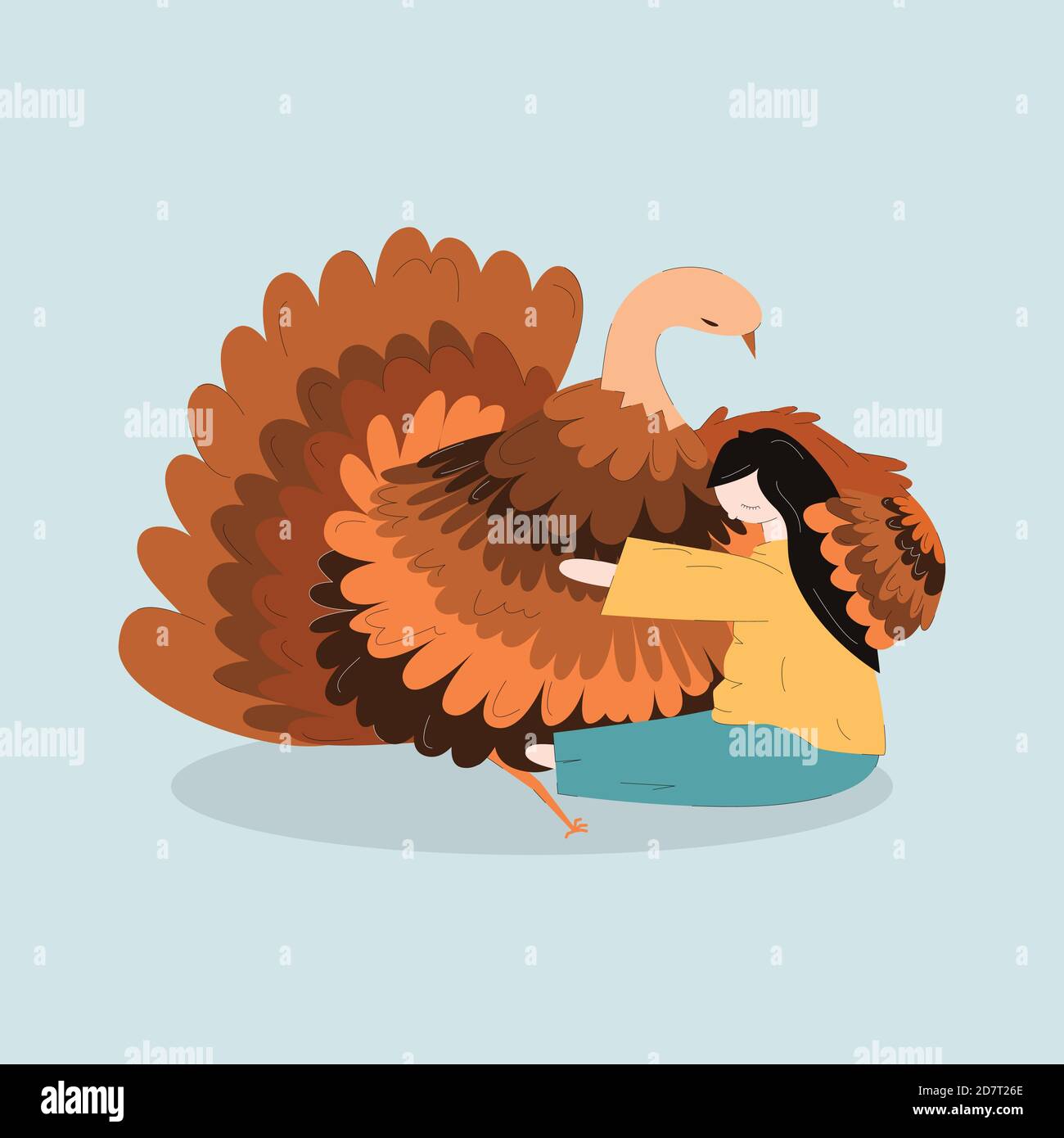 Thank you hug Stock Vector Images - Alamy