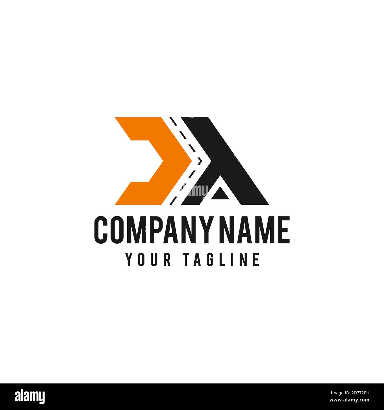 DA logo initial letter design template vector illustration Stock Vector ...