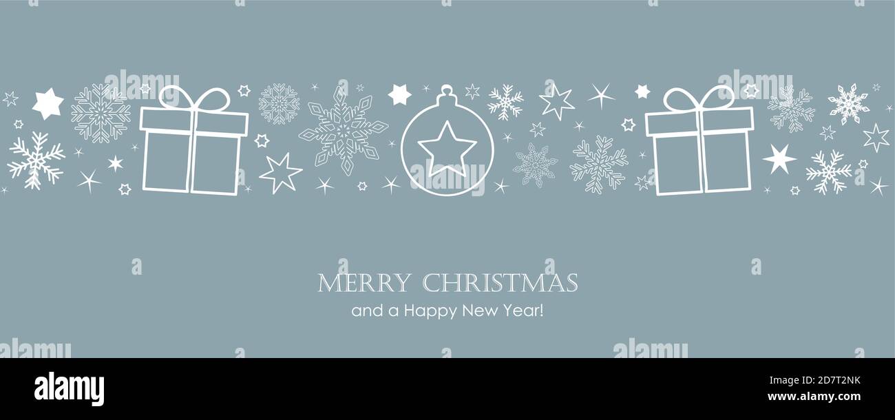 christmas card with snowflake border vector illustration EPS10 Stock ...