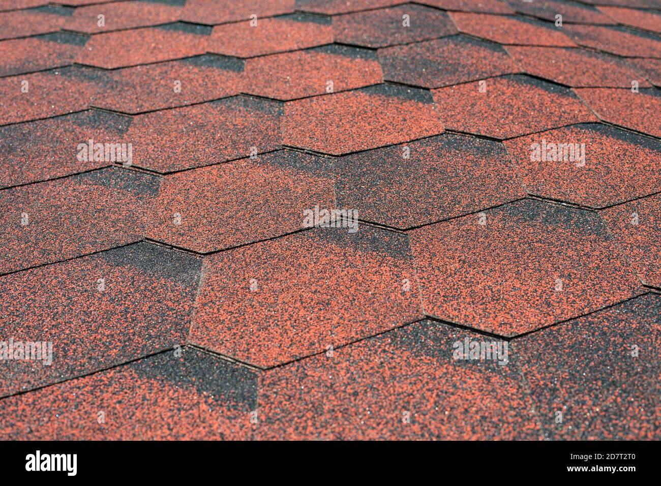 Close up view on asphalt roofing shingles Stock Photo - Alamy