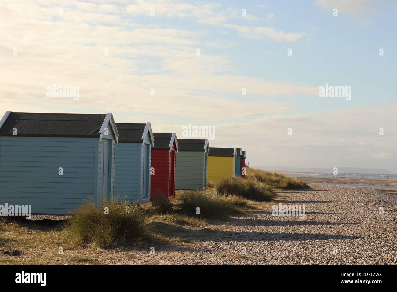 Wooden beach huts Stock Photo - Alamy
