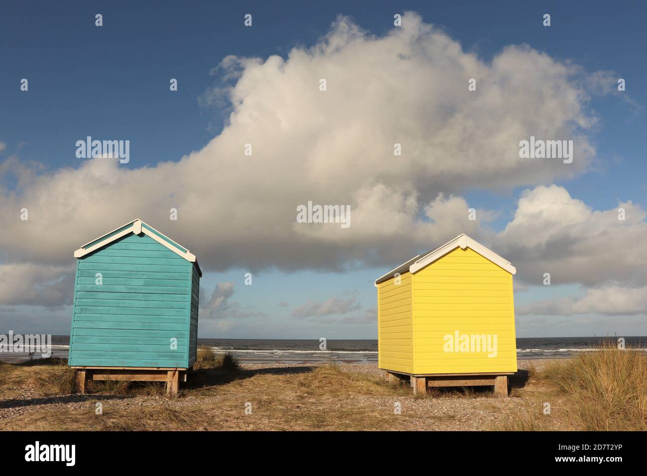 Wooden beach huts Stock Photo - Alamy