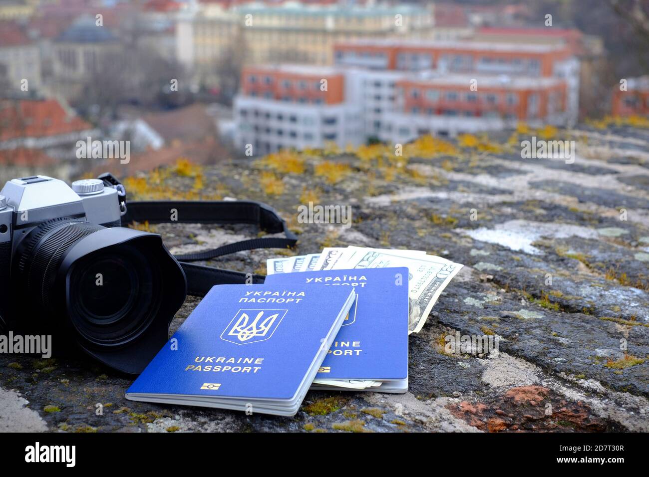 New ukrainian blue biometric passports with identification chip and ...
