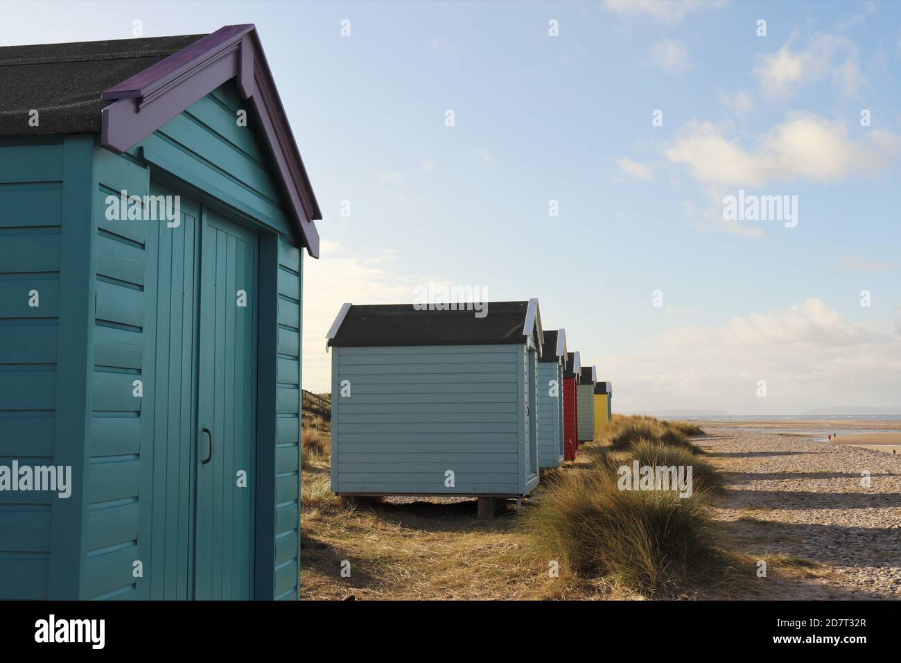Wooden beach huts Stock Photo - Alamy