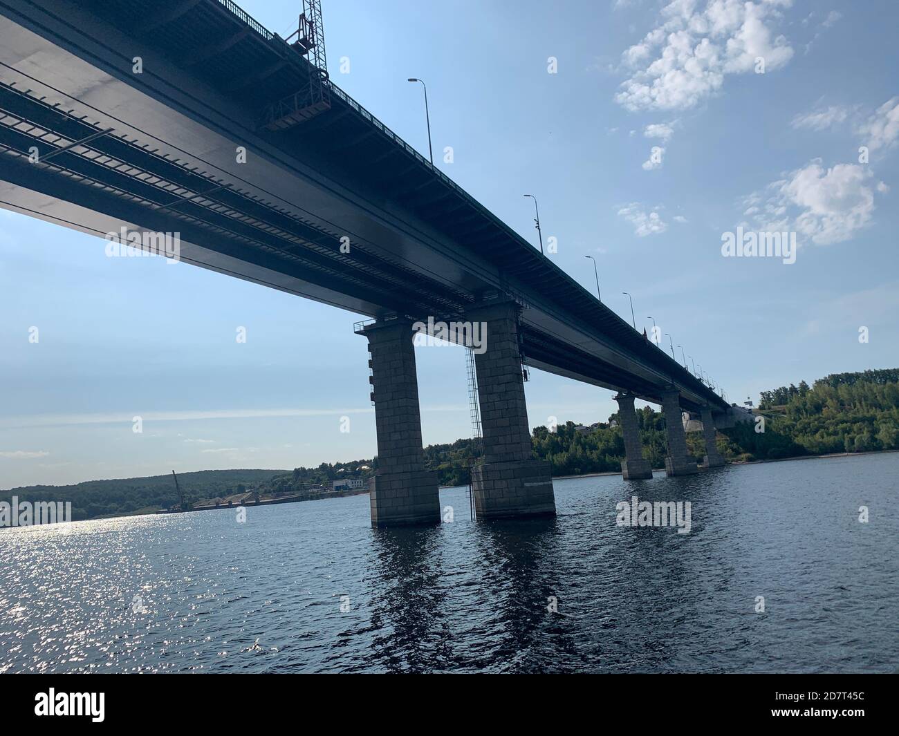 Construction bridge over volga hi-res stock photography and images - Alamy
