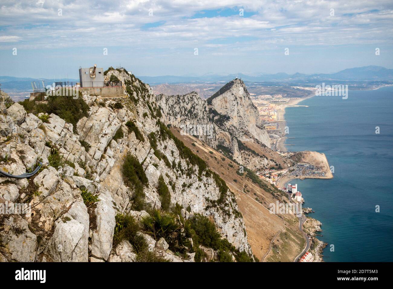 Gibraltar, United Kingdom, 1st October 2018:- Lord Airey's Battery at ...