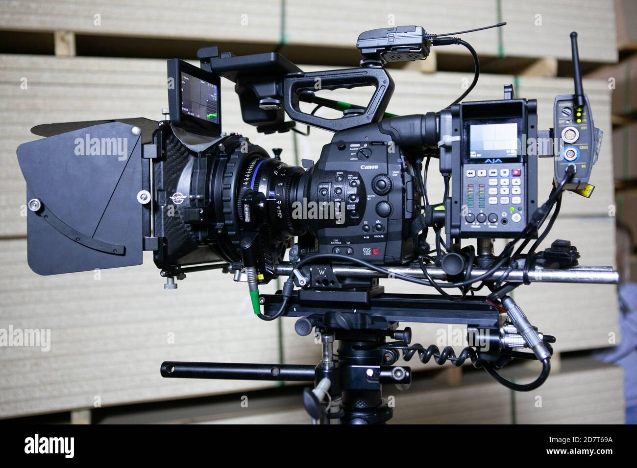 RUSSIA, MOSCOW 02 JAN, 2014: professional digital movie camera ...