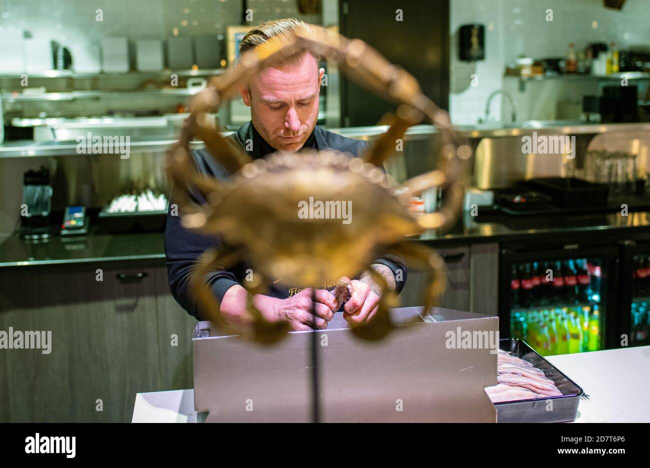 Gronau, Germany. 25th Oct, 2020. Owner Rick de Vries stands behind his ...