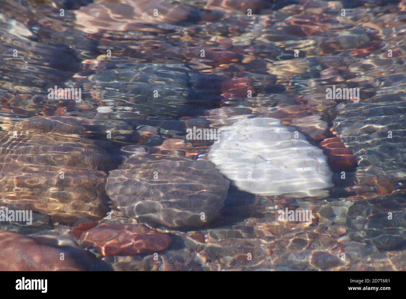 Pebbles under water Stock Photo - Alamy