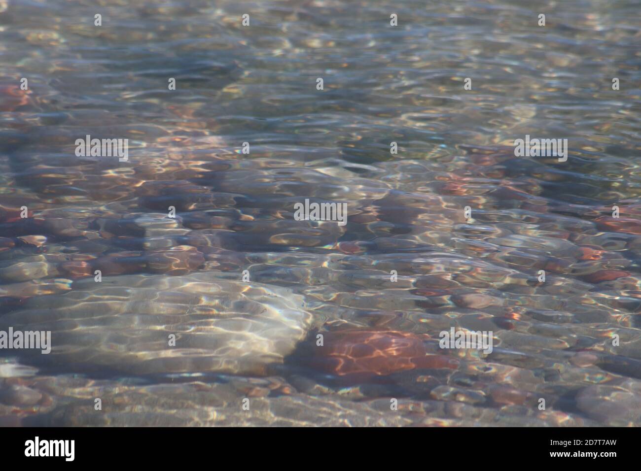 Pebbles under water Stock Photo - Alamy