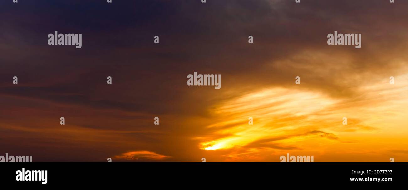 Beautiful sunset sky. Nature sky backgrounds. white clouds Stock Photo ...