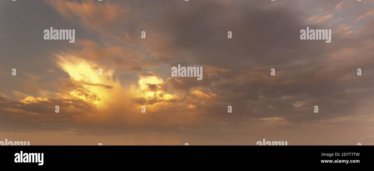 Colorful cloudy sky at sunset. Gradient color. Sky texture, abstract ...
