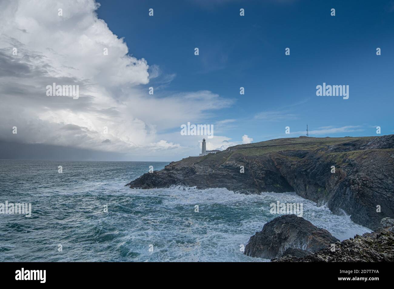 Trevose head lighthouse cornwall england hi-res stock photography and ...