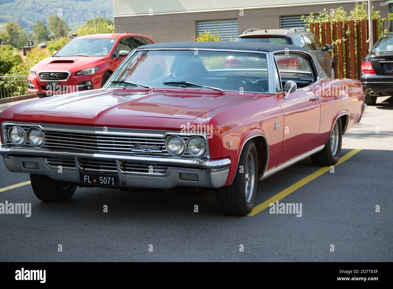Vaduz, Liechtenstein, 16th August 2018:- A Chevrolet Caprice classic ...