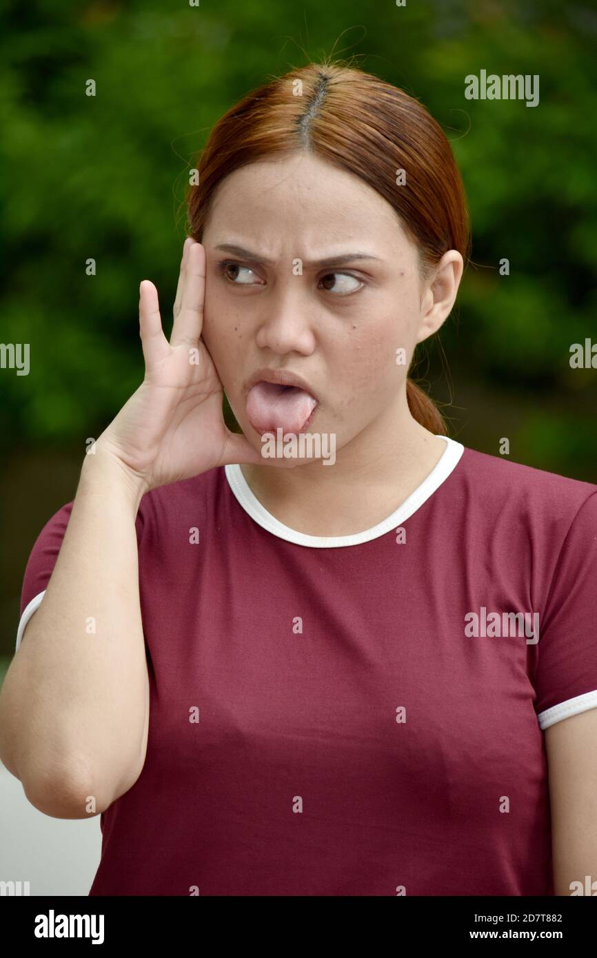 A Diverse Woman Poor Health Stock Photo - Alamy