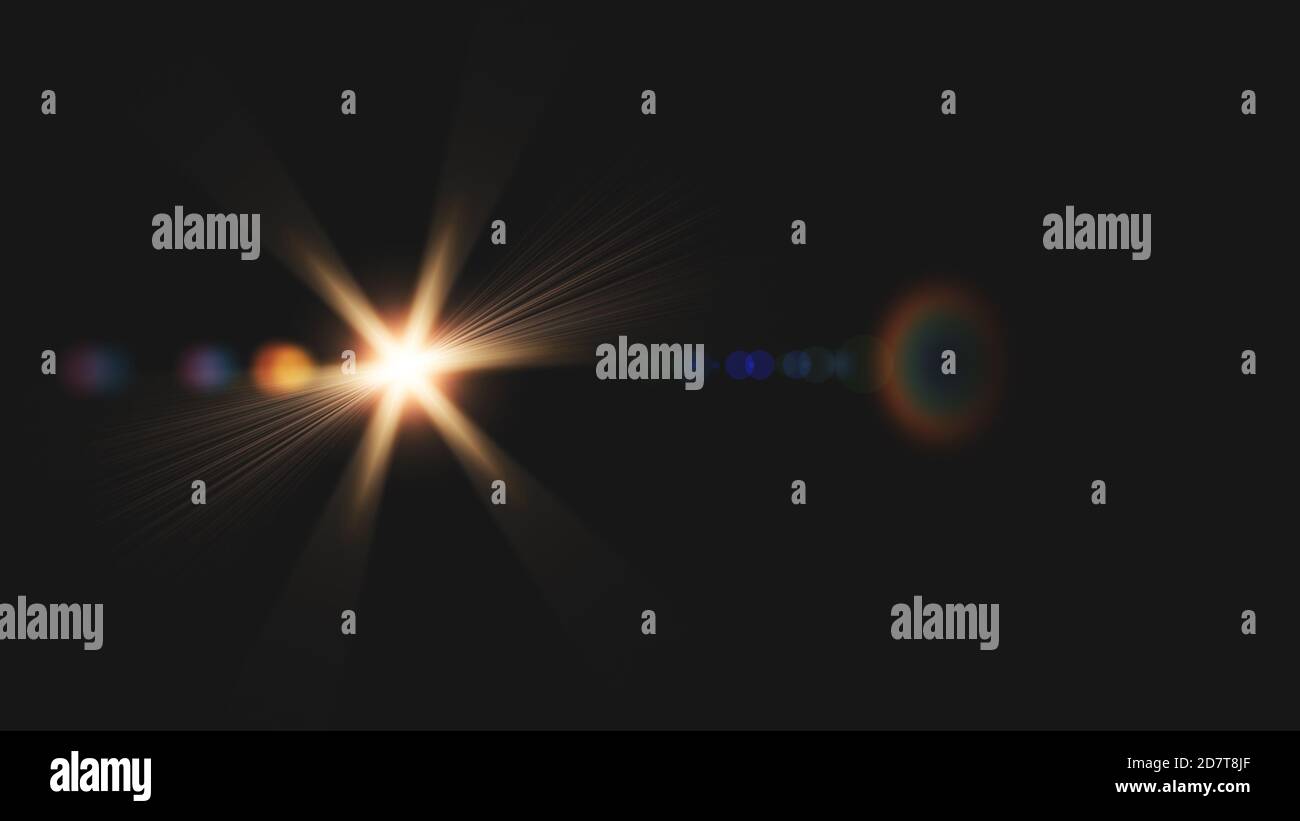 Light lens flare effect Stock Photo - Alamy