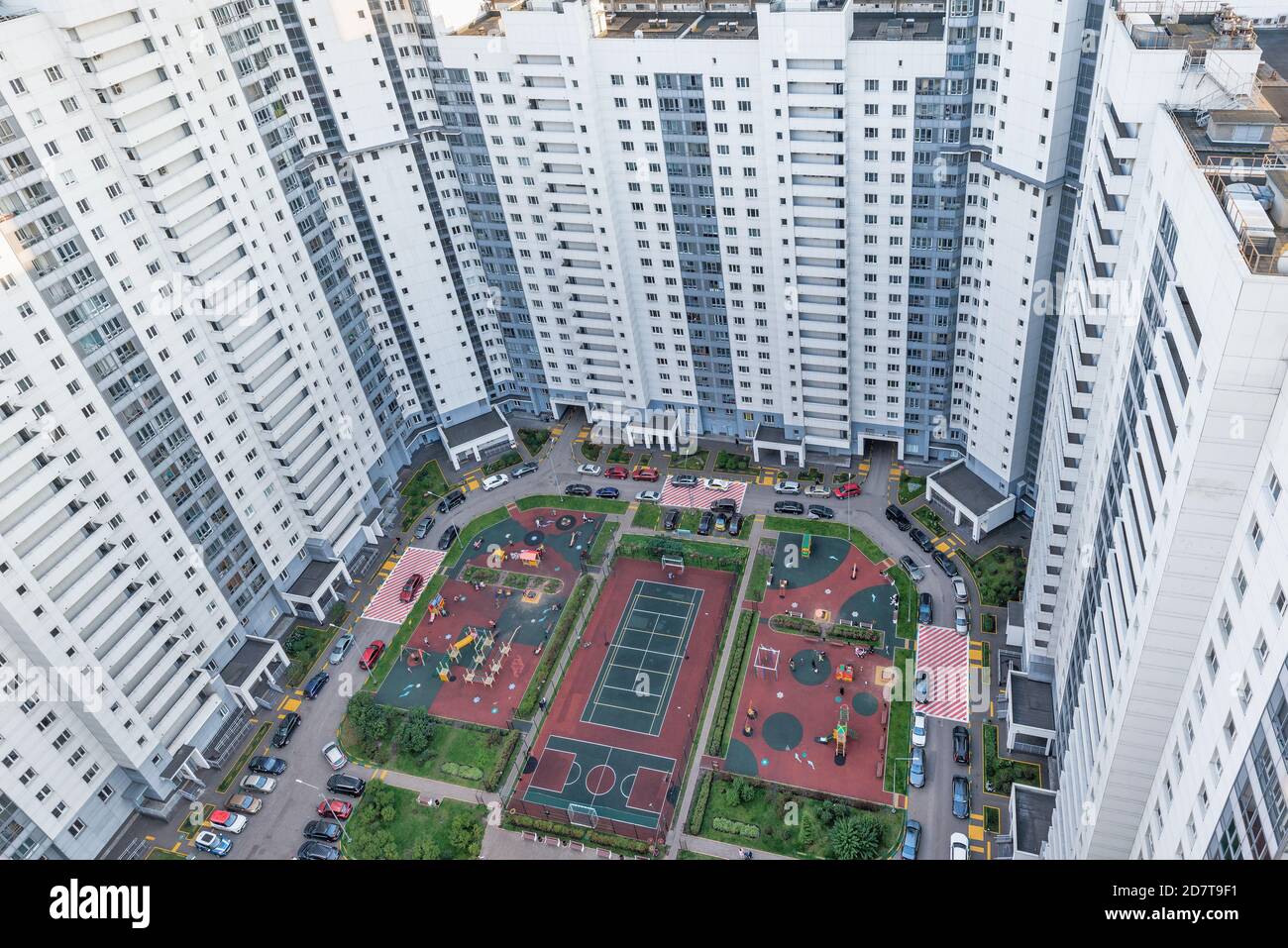Apartment buildings of the new residential complex Stock Photo - Alamy