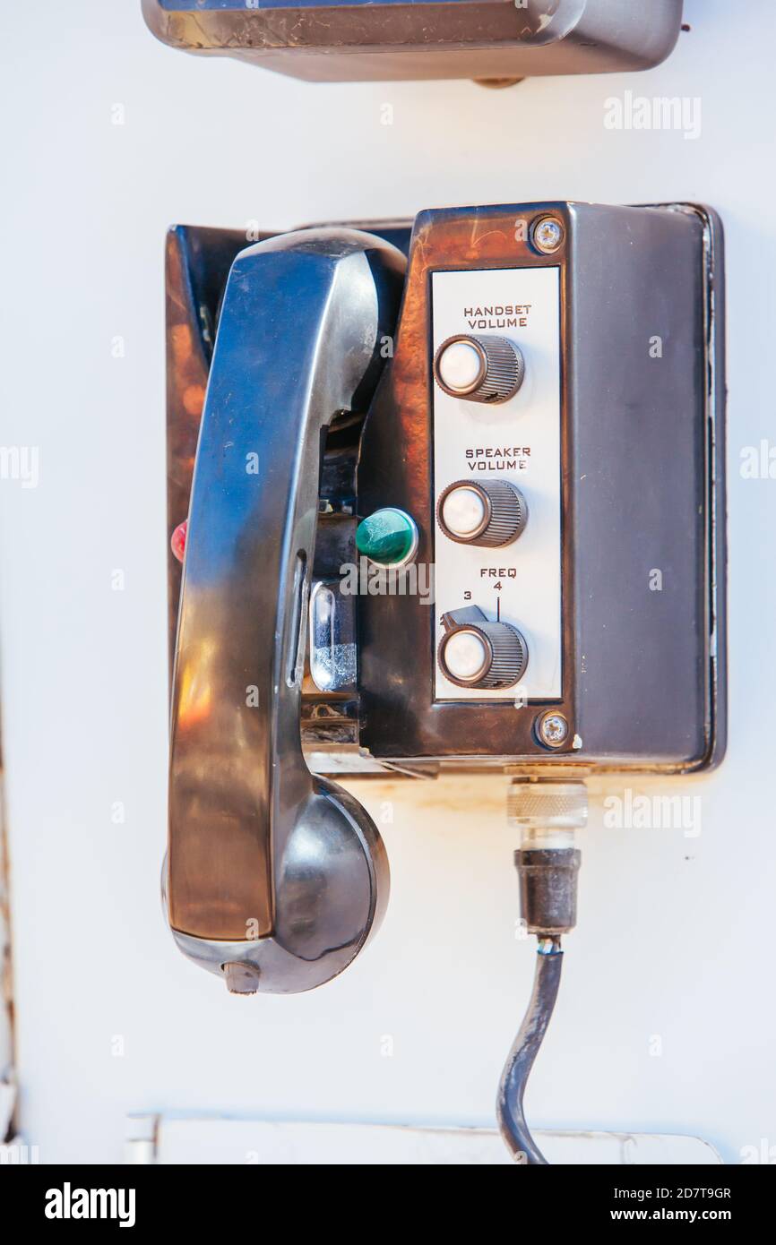 Ancient Landline Phone in USA Stock Photo - Alamy