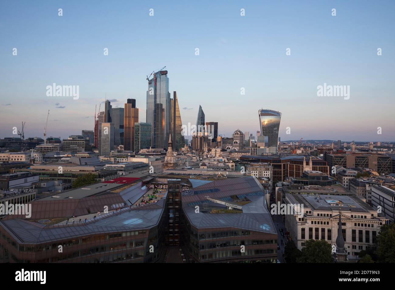 View of the City of London, as seen from the Golden Gallery of St. Paul ...