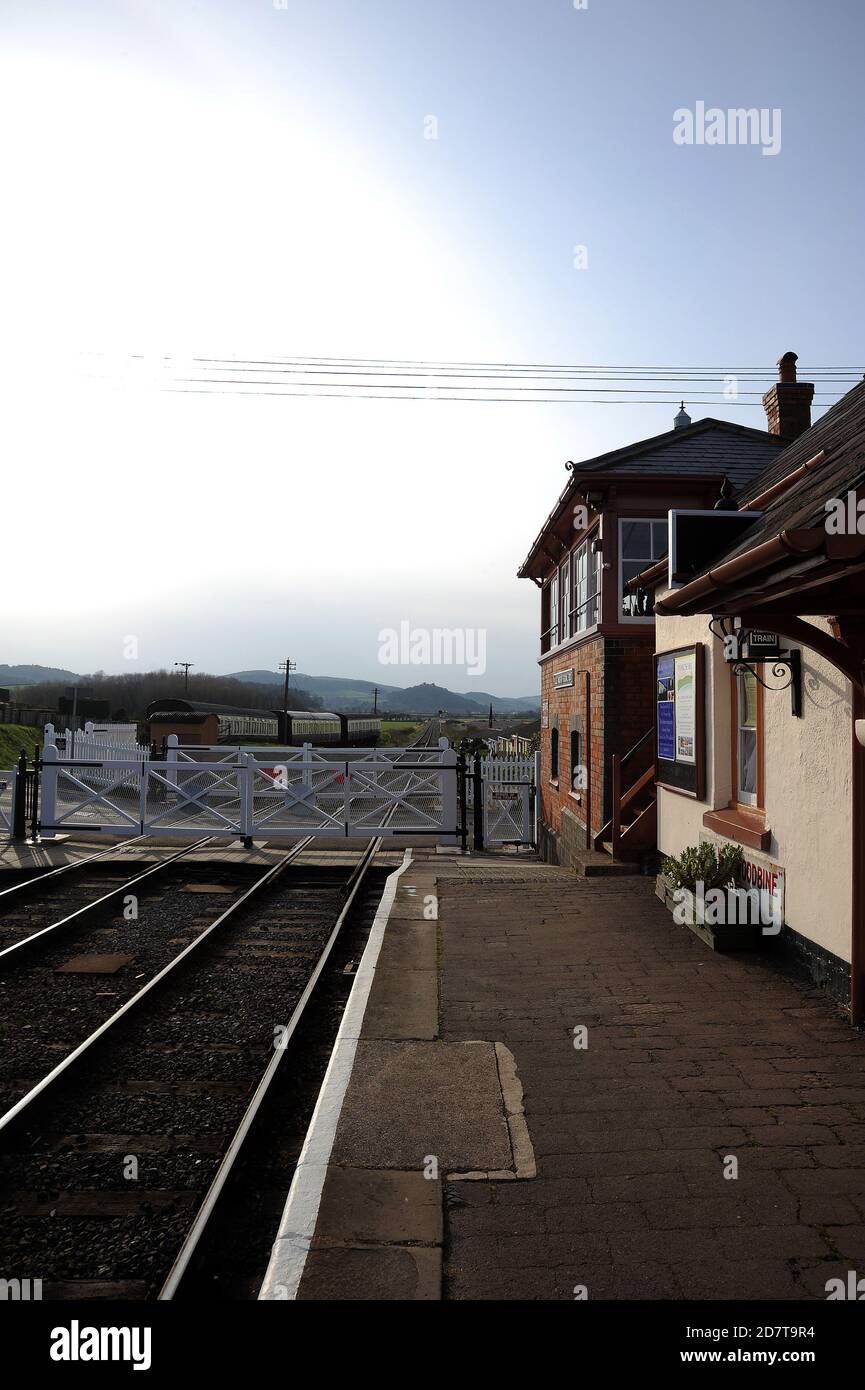 Blue Anchor Signal Box Stock Photo - Alamy