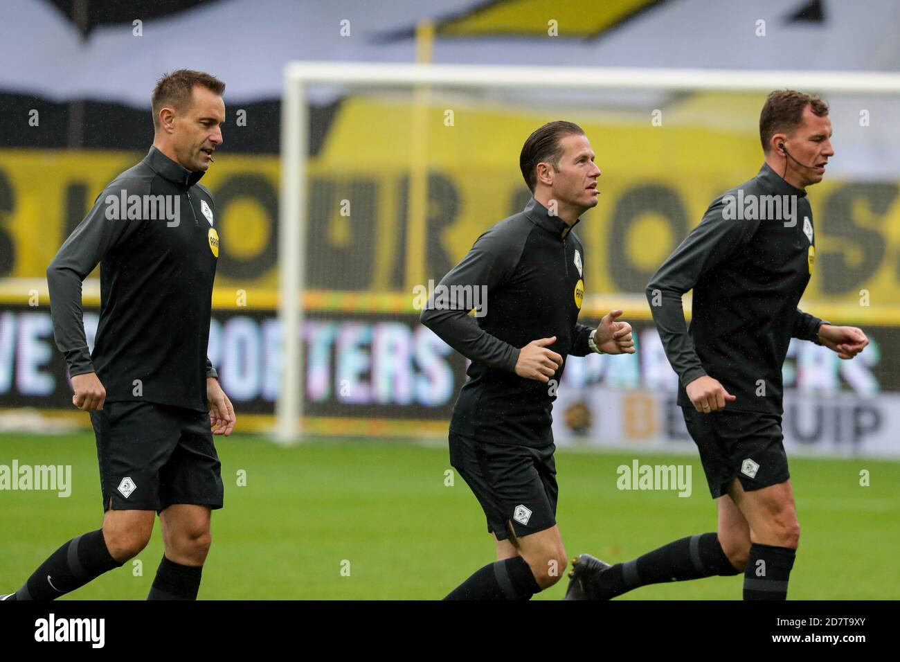 VENLO, NETHERLANDS - OCTOBER 24: Assistant Referee Mario Diks, Referee ...
