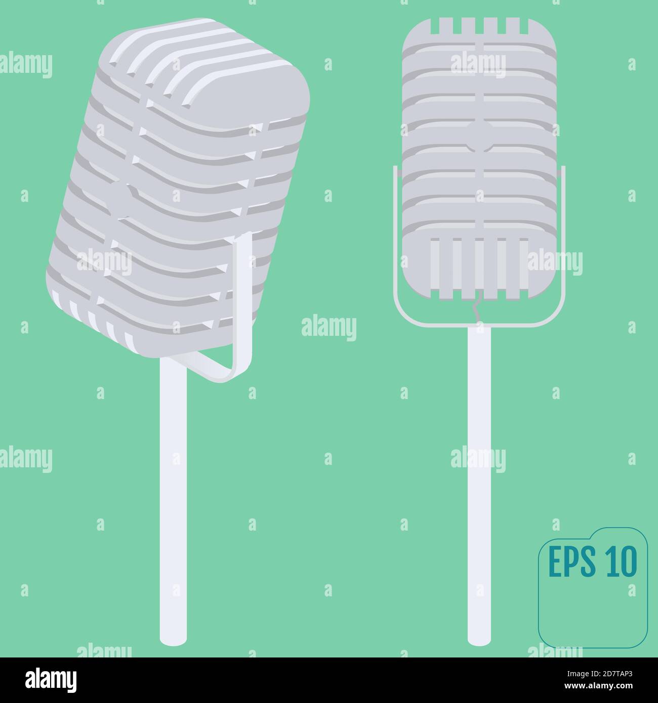 Vintage microphone clipart hi-res stock photography and images - Alamy