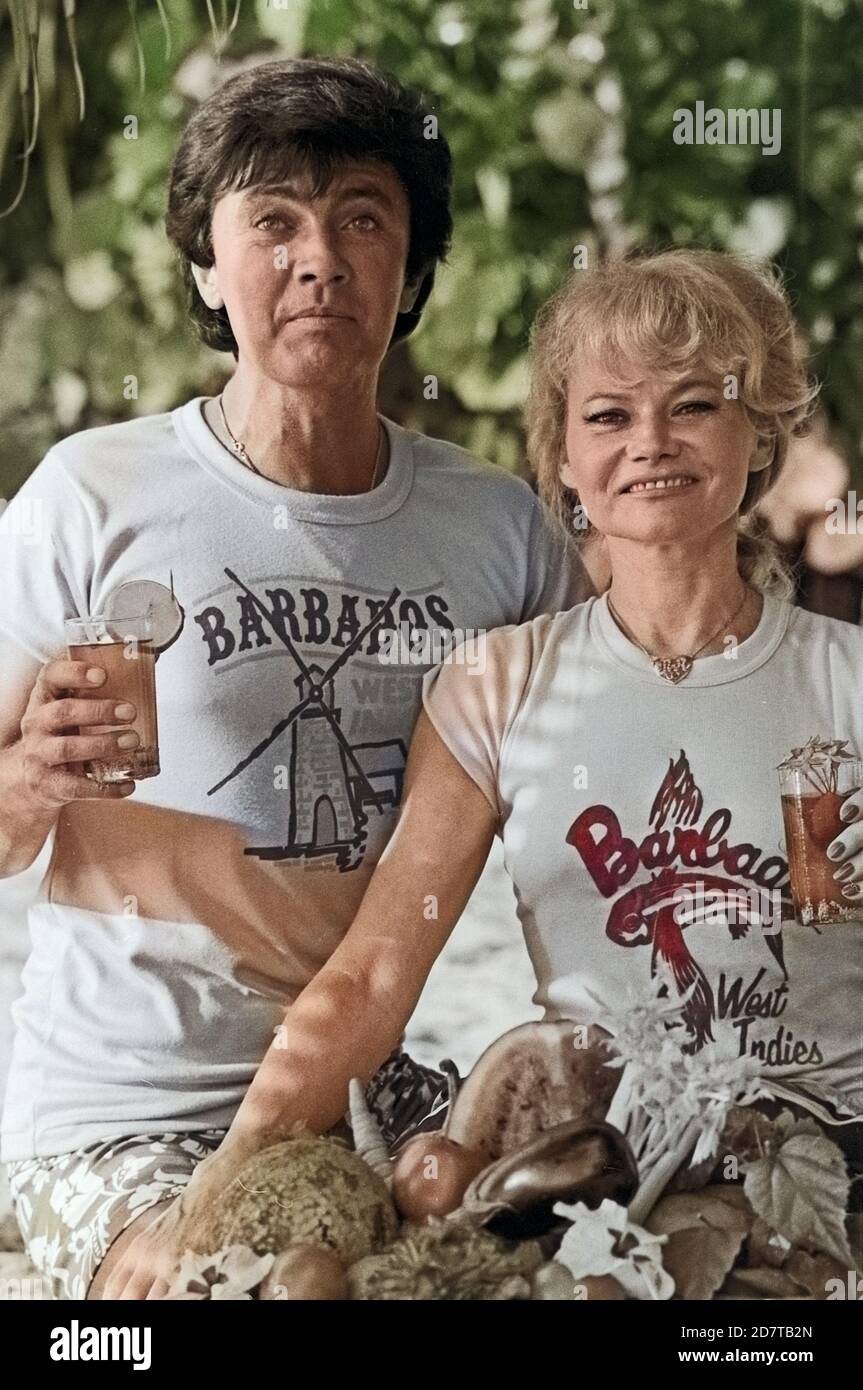 Rex Gildo, deutscher Schlagersänger, mit Ehefrau Marion, Deutschland um ...