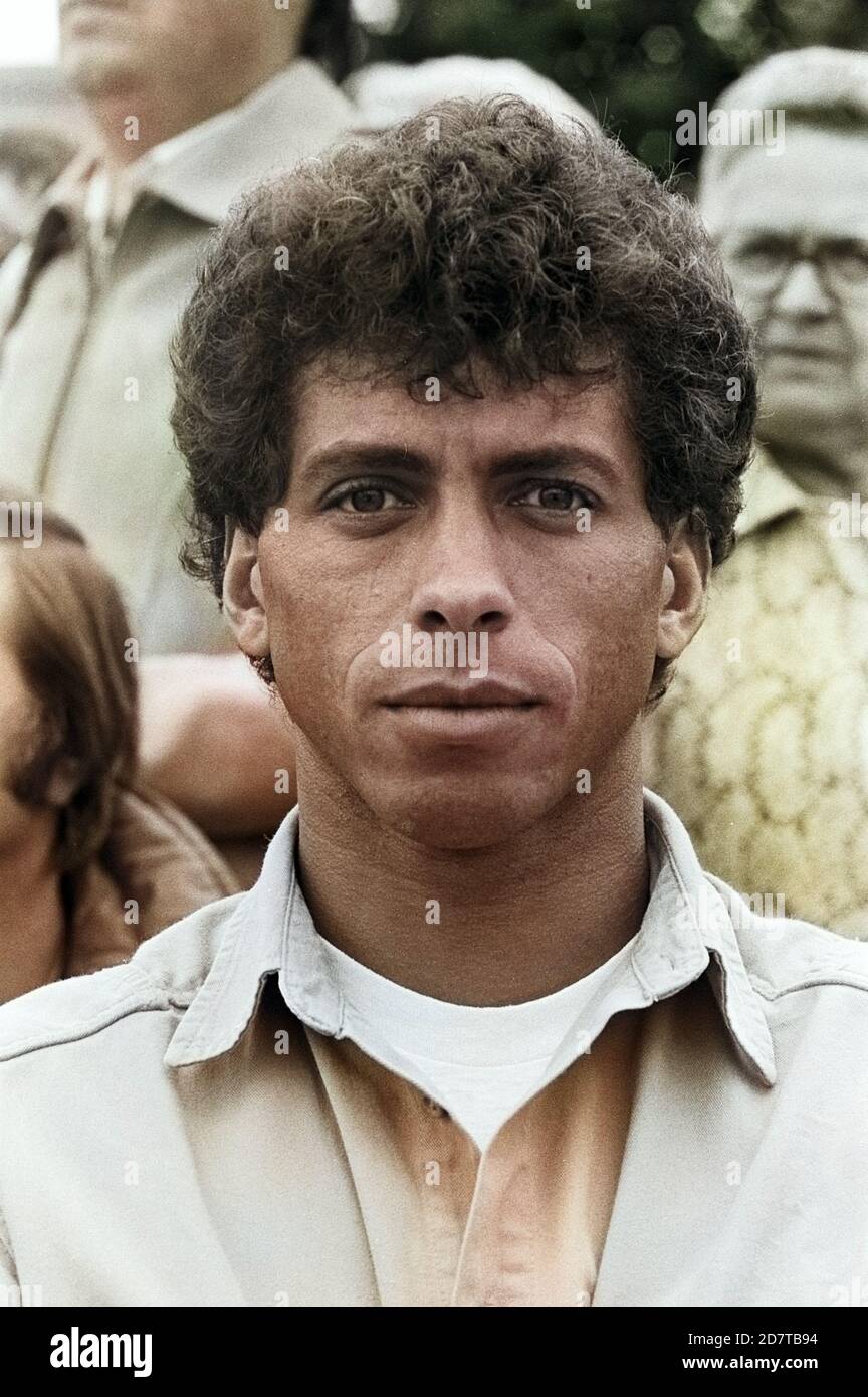 Jimmy Hartwig, deutscher Fußballspieler in Hamburg, Deutschland um 1981 ...