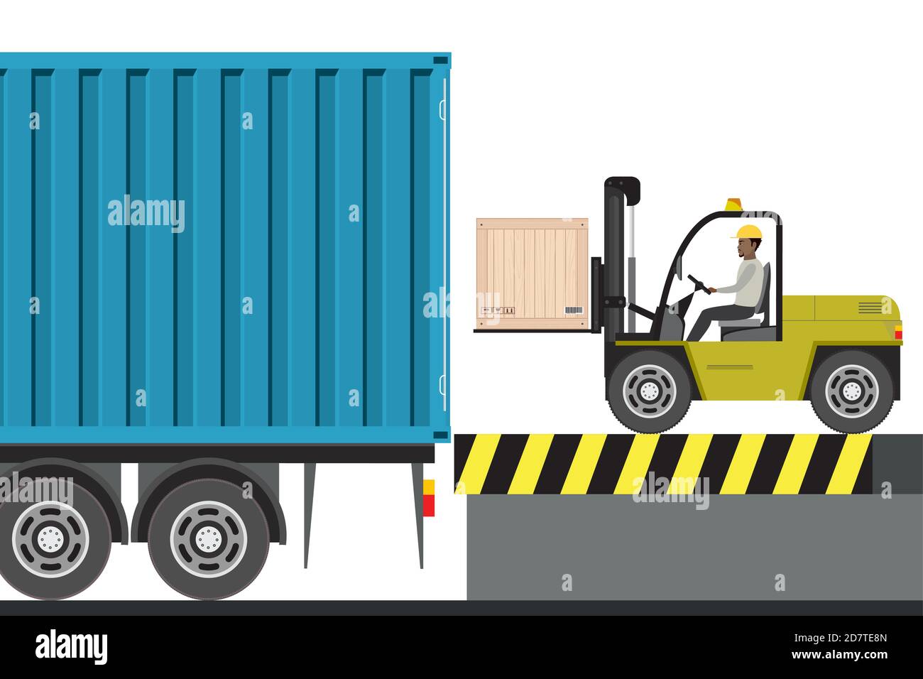 Industrial work truck in Stock Vector Images - Alamy