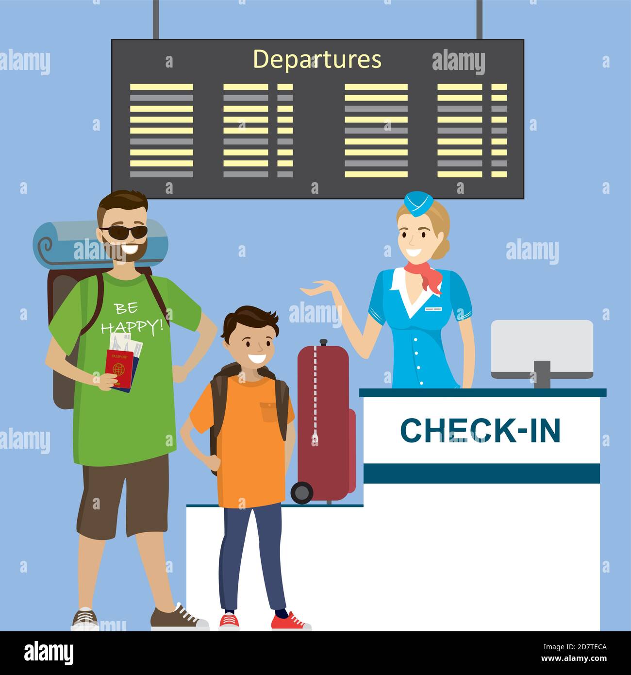Airport Check In Counter Clipart