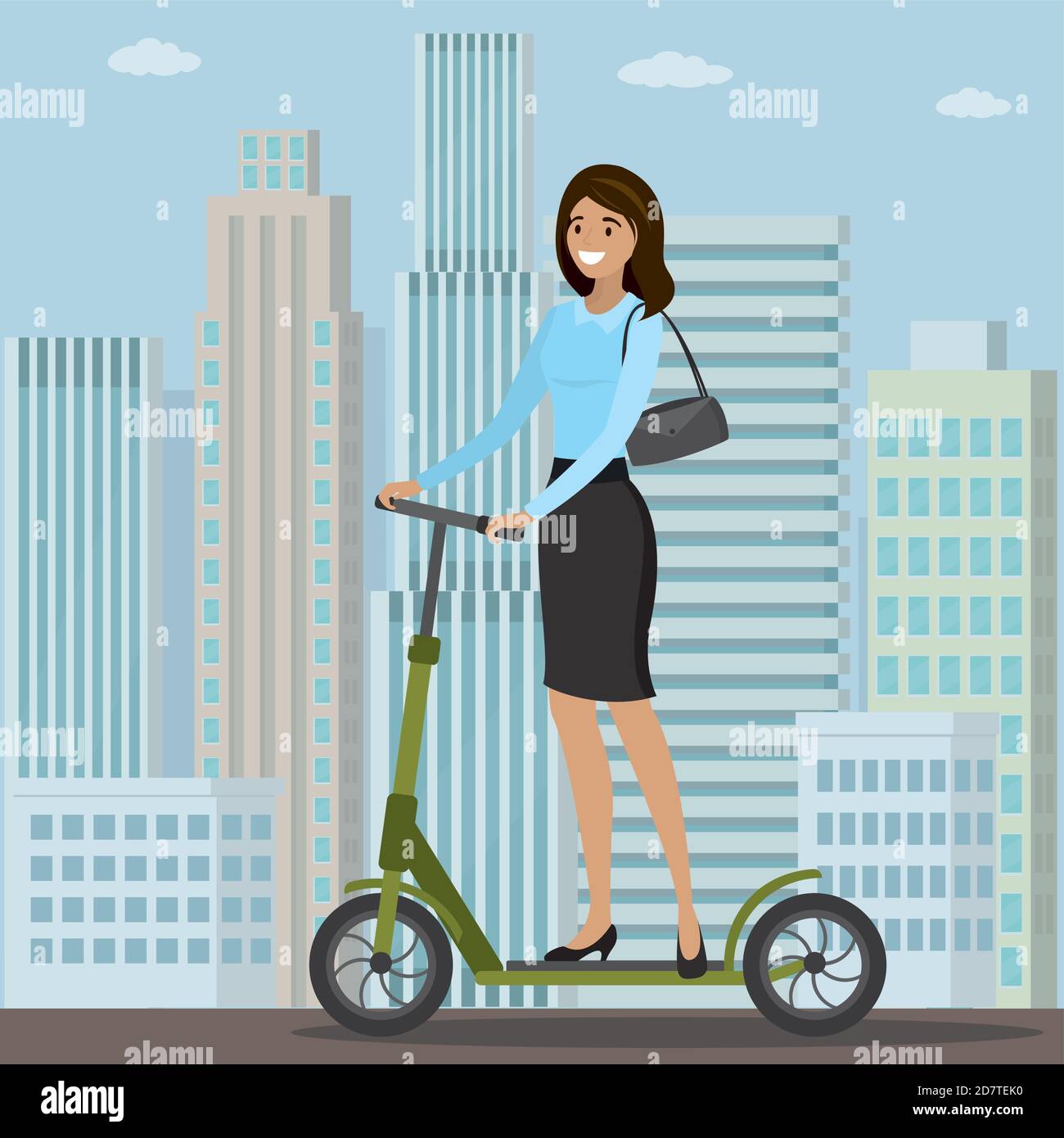 Caucasian female standing on Stock Vector Images - Alamy