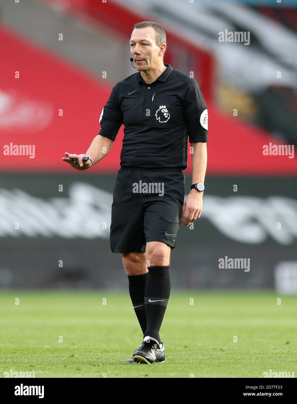 Match referee Kevin Friend during the Premier League match at St Mary's ...