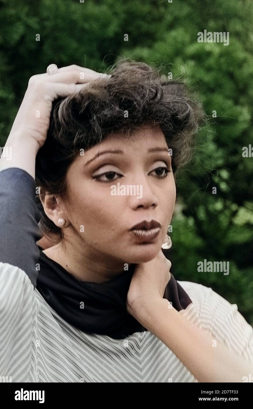 Asha Puthli, indische Sängerin und Schauspielerin, in Hamburg ...