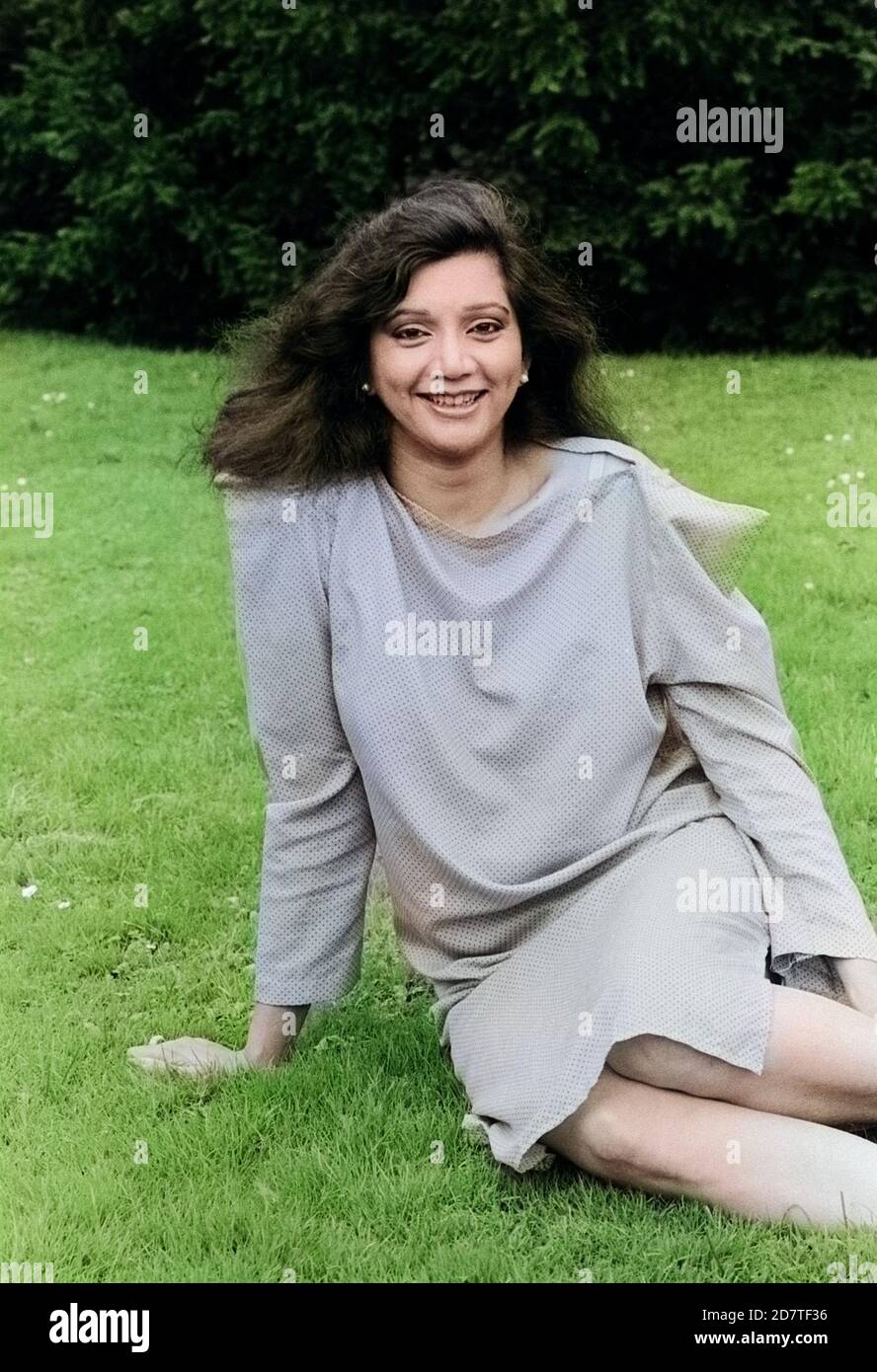 Asha Puthli, indische Sängerin und Schauspielerin, in Hamburg ...