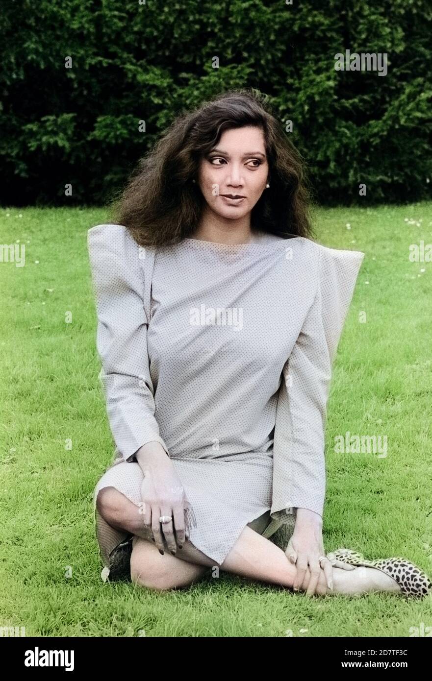 Asha Puthli, indische Sängerin und Schauspielerin, in Hamburg ...