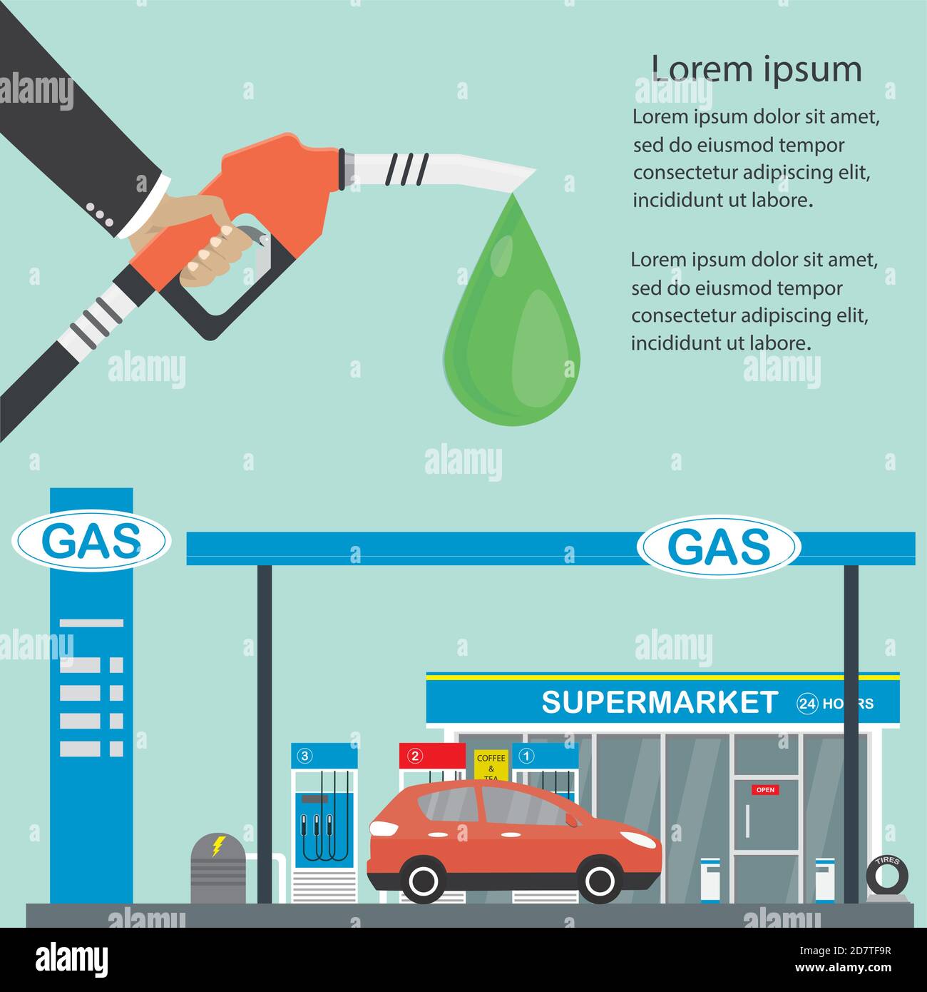 Fuel pump style Stock Vector Images - Alamy