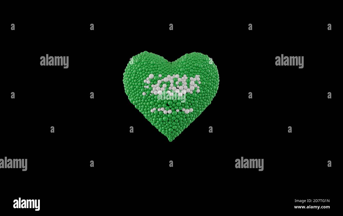 Saudi Arabia National Day. September 23. Heart shape made out of shiny ...