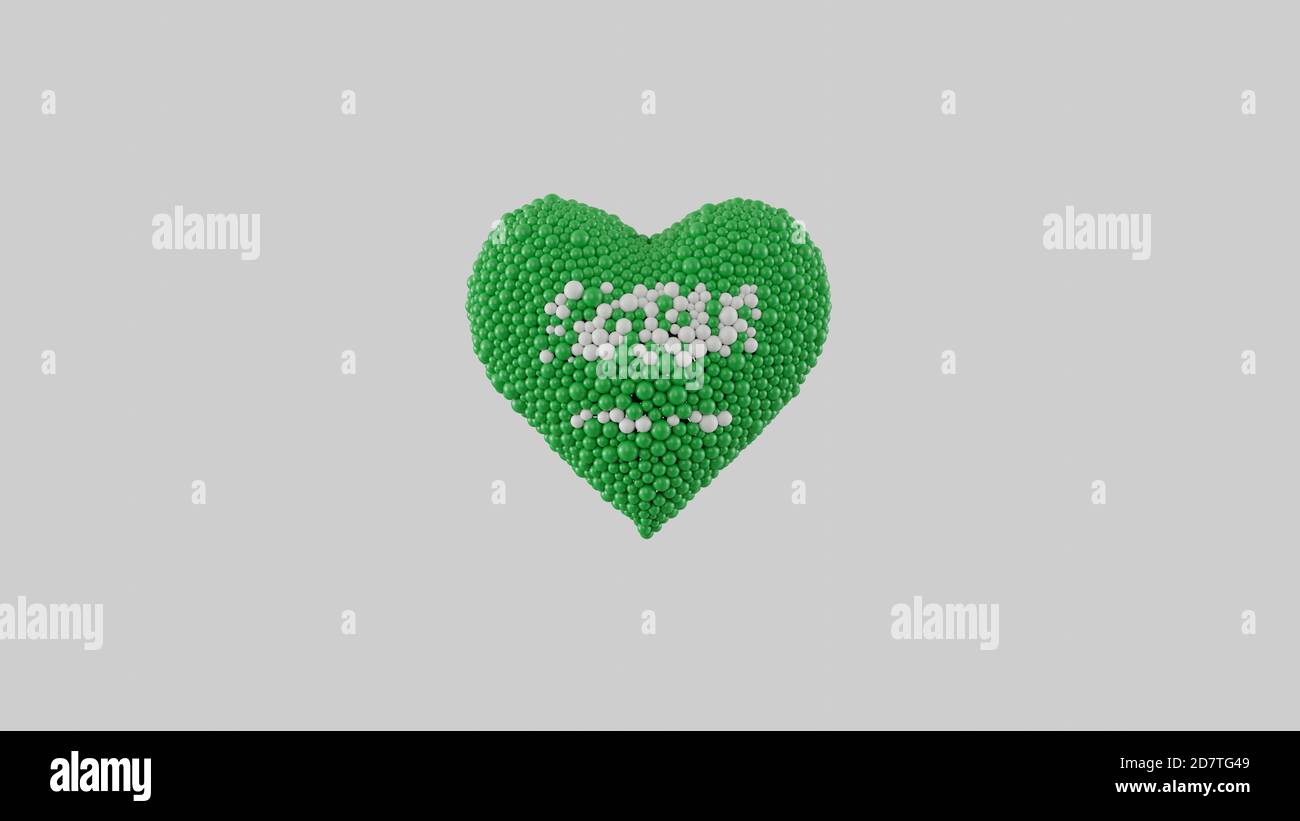 Saudi Arabia National Day. September 23. Heart shape made out of shiny ...