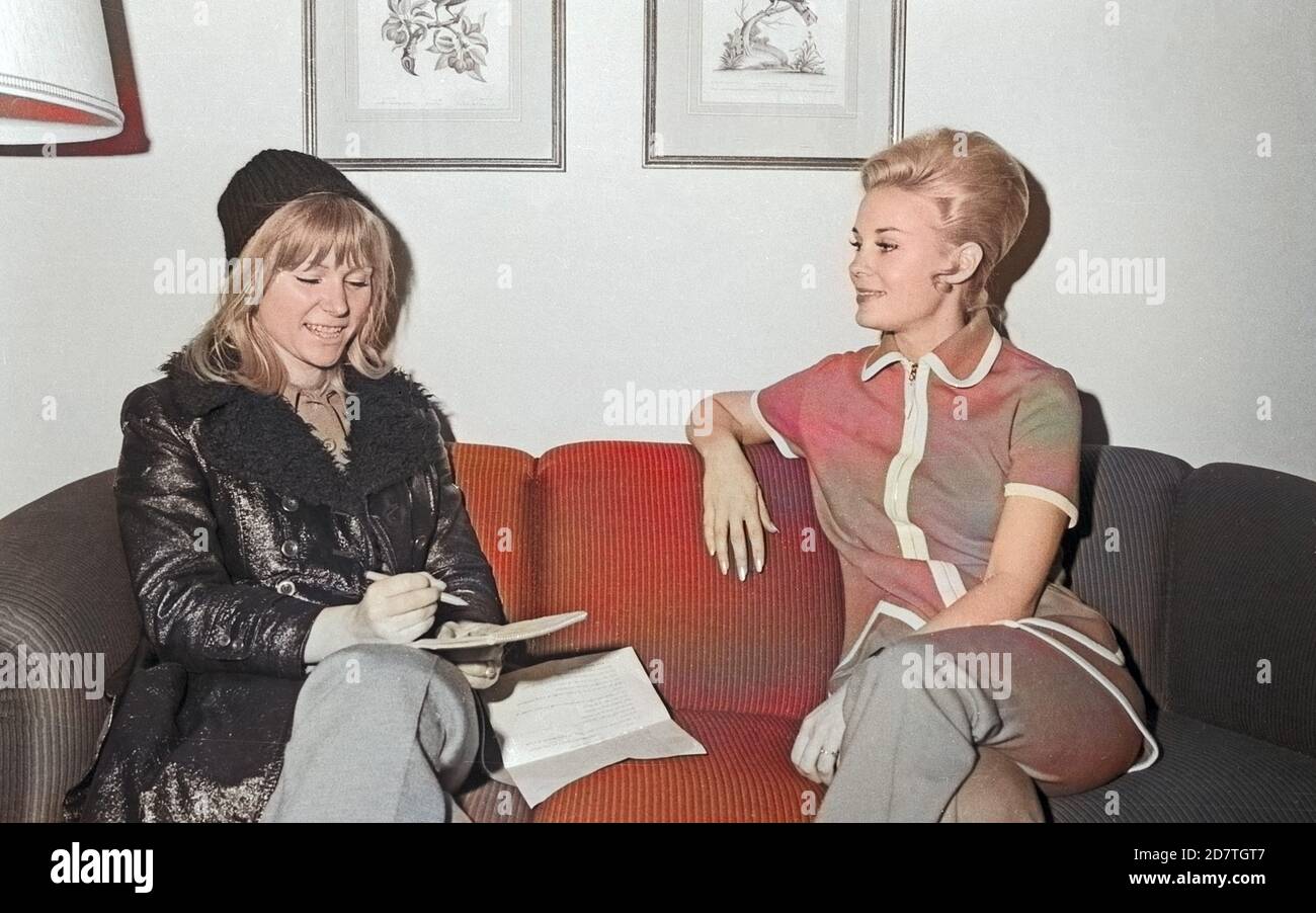 Cheryl Miller, amerikanische Schauspielerin, bei einem Besuch in ...