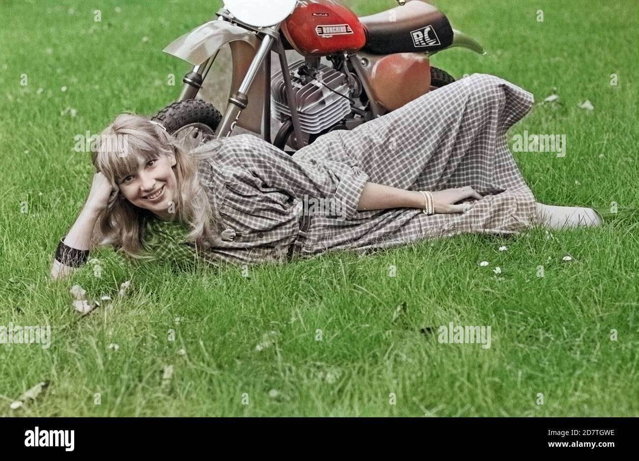 Ursela Monn, Schweizer Schauspielerin und Sängerin, Deutschland um 1977 ...