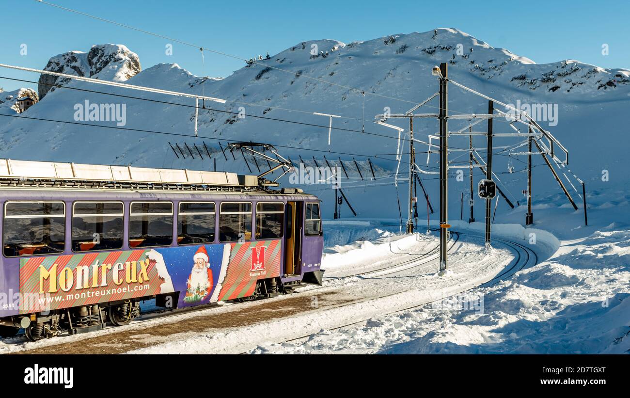 Rochers de Naye, Montreux / Switzerland - 12.25.2019: Santa Claus ...
