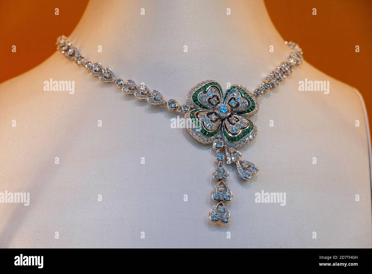 Bulgari Window Display on Fifth Avenue, NYC Stock Photo - Alamy