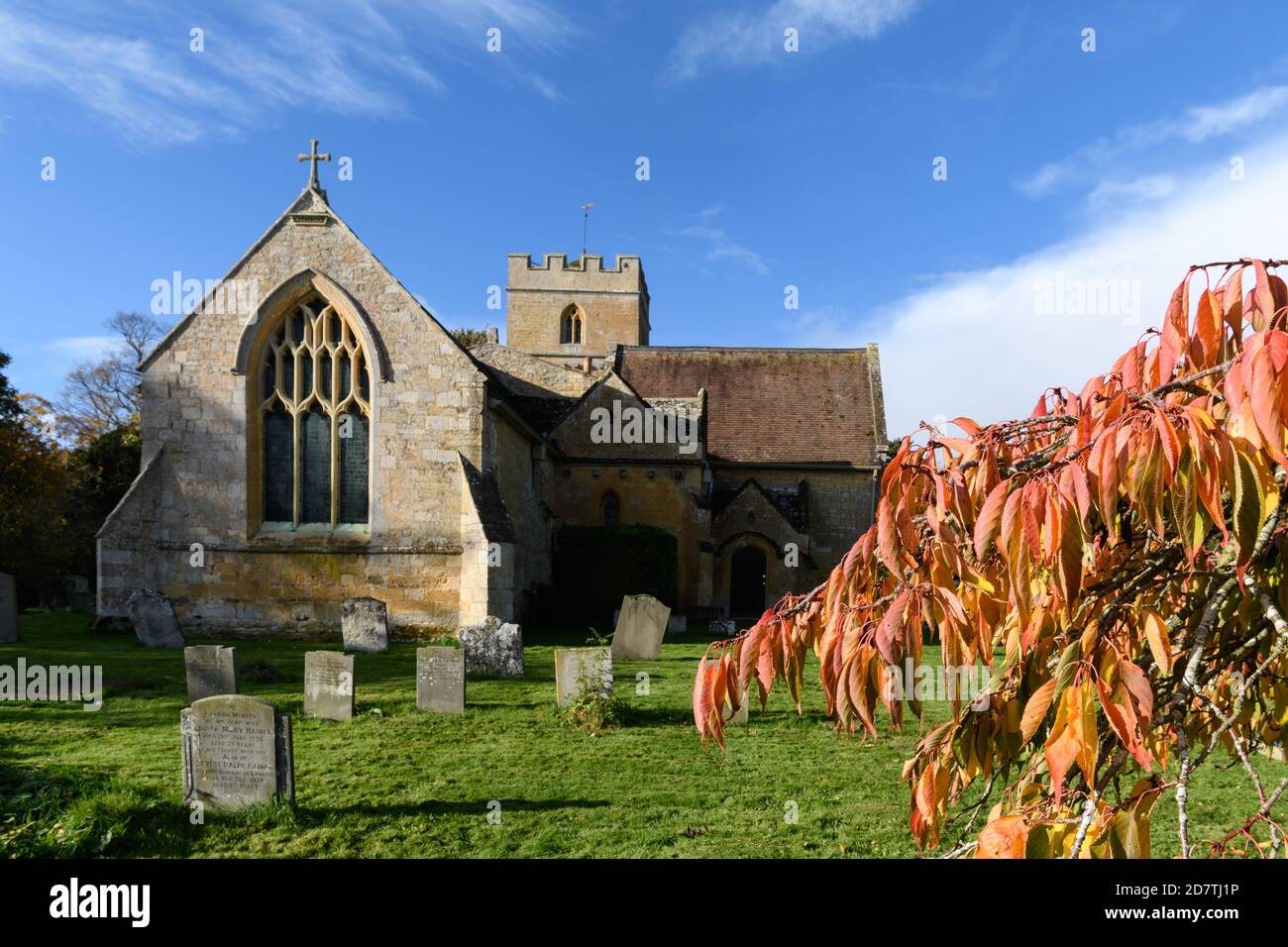 Old english church fall hi-res stock photography and images - Alamy