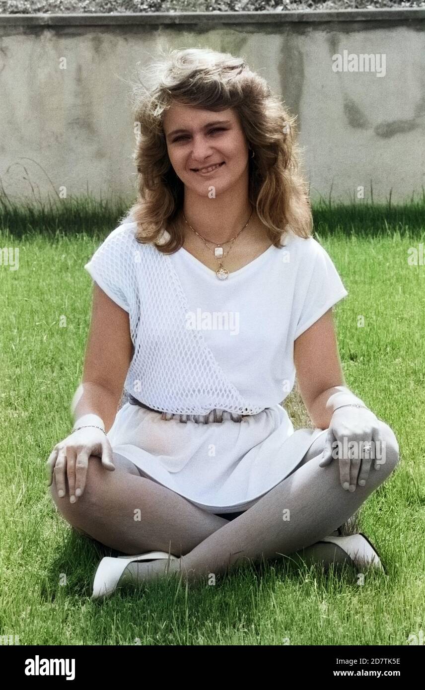 Nicole, deutsche Schlagersängerin, Deutschland um 1984. German schlager ...